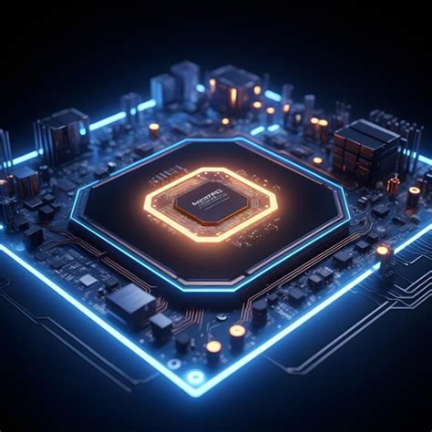 Premium Ai Image Cpu Circuit Motherboard Technology Computer Background