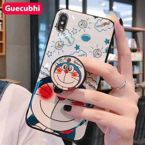 Doraemon Casing Huawei P Pro P Pola Kartun Imut Pelindung Telepon Genggam Silikon Lunak