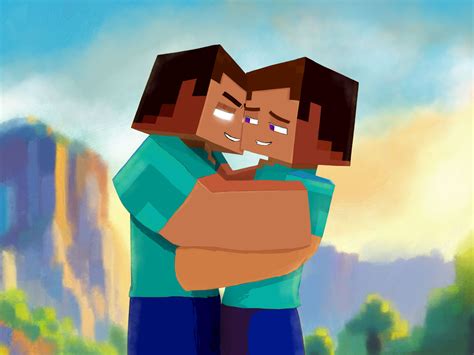 Herobrine x Steve forever by SteveBriney on DeviantArt