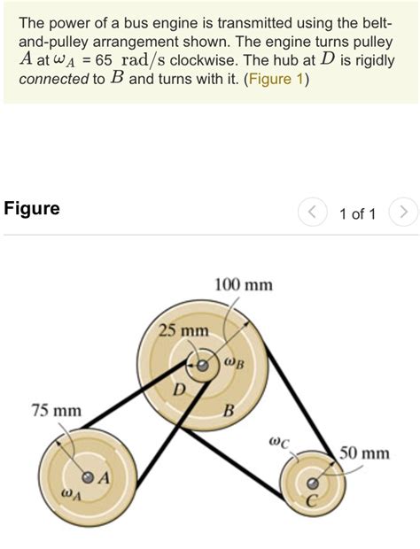 solved determine the angular velocity of the air conditioning pulley c