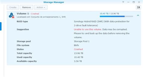 btrfs volume crashed storage pool ok general questions xpenology