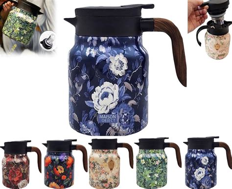 Raidley Vintage Floral Pattern Tea Thermos Doresty Thermos Tea Pot