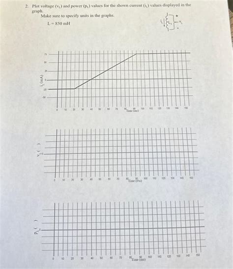 solved 2 plot voltage vl and power pl values for the