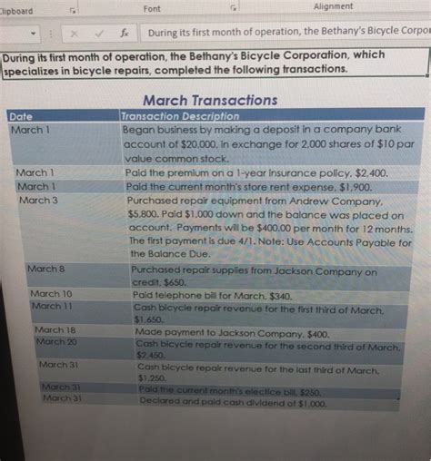Solved Clipboard Font Alignment Fx During Its First Month Of Chegg Com