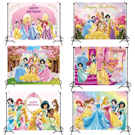 디즈니 백설 공주 백설 공주 생일 파티 장식 베이비 샤워 배경 사진 소품 Aliexpress