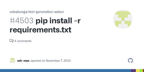 Pip Install R Requirements Txt Issue Oobabooga Text Generation Webui Github