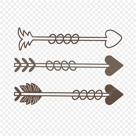 Black Simple Geometric Love Arrow Element Svg Hand Painted Svg Cartoon PNG And Vector With