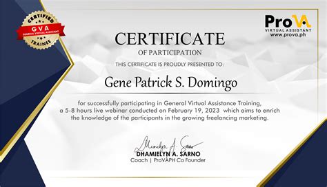 Gene Patrick Domingo Virtual Assistant Myprofile