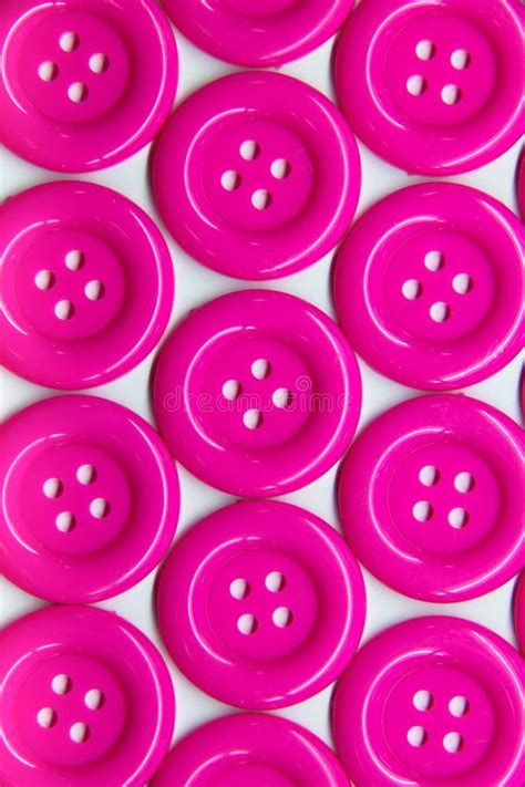 Pattern Of Pink Buttons Stock Image Image Of Seamstress