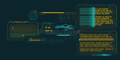 Scientific Research Data Processing Interface Stock Vector Illustration Of Terrain Code