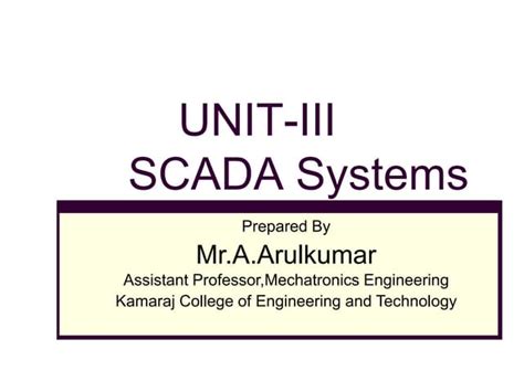 Scada Pptx Operating Systems Computer Software And Applications