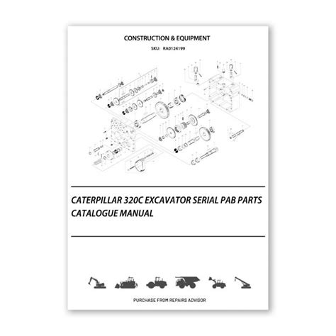 Caterpillar 320c Excavator Serial Pab Parts Catalogue Manual