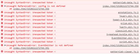 uncaught syntaxerror unexpected token