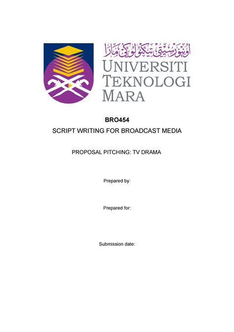 Proposal Drama Group Work Bro Script Writing For Broadcast Media