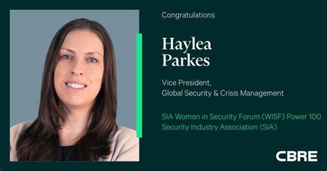 Congratulations To Haylea Parkes On Her Recognition As A Top 100 Woman