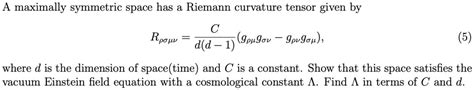 Maximally Symmetric Space Has Riemann Curvature Tensor Given By Rpopv