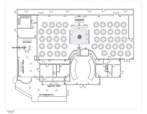 Floor Plan For 484 People With Stage And Dance Floor Wedding Hall