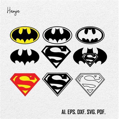 Batman Superman Logo Together