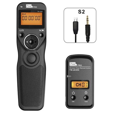 Pixel Dslr Camera Wireless Shutter Release Timer Remote Control Tw 283