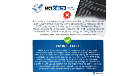 Totoo O Hindi Miyembro Ng Cpp Npa Ndf Ang Mga Nominees Ng Kabataan