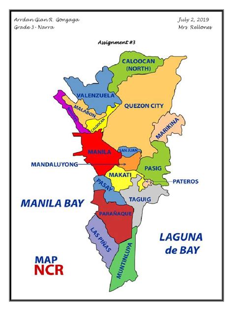 Arrdan Gian R Gonzaga July 2 2019 Grade 3 Narra Mrs Rellones Assignment 3 Pdf