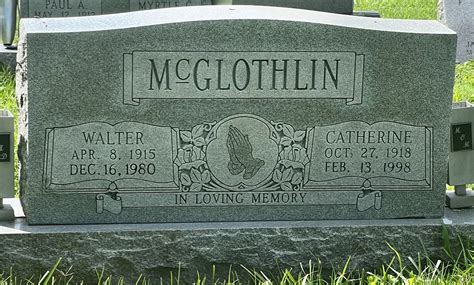 Walter Mcglothlin 1915 1980 Find A Grave Memorial