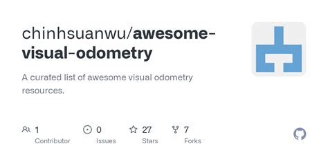 Github Chinhsuanwu Awesome Visual Odometry A Curated List Of Awesome