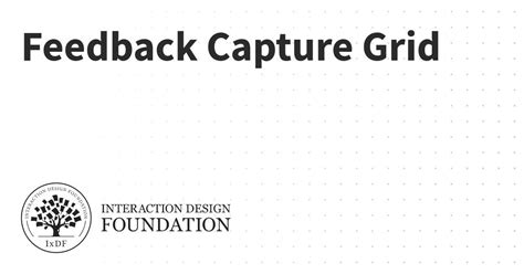 What Is Feedback Capture Grid Ixdf