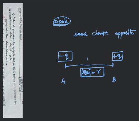 Physics Inter Second Year Q What Do You Mean By Equipotential Surface