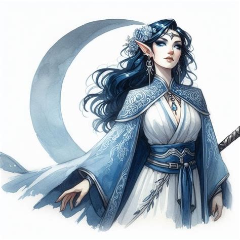 Female Elf Moon Elf Elf Art