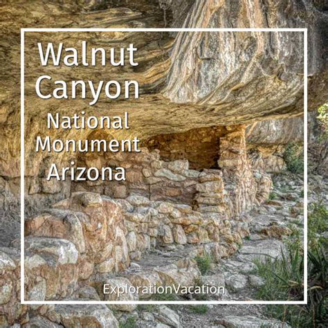 Cliff Dwellings At Arizonas Walnut Canyon National Monument