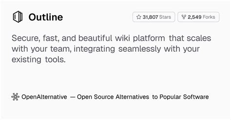 Outline Open Source Alternative To Notion Coda And Craft