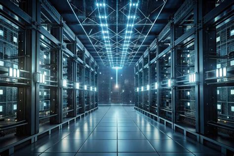 Premium Photo Modern Data Center And Network Infrastructure Solutions