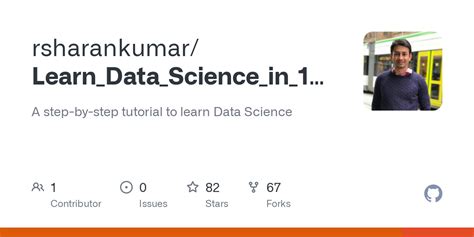 Github Rsharankumar Learn Data Science In Days A Step By Step Tutorial To Learn Data Science