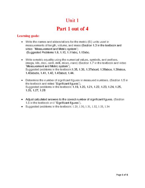 Lecture Notes Unit 1 Part 1 Out Of 4 Unit 1 Part 1 Out Of 4 Learning Goals Write The Names