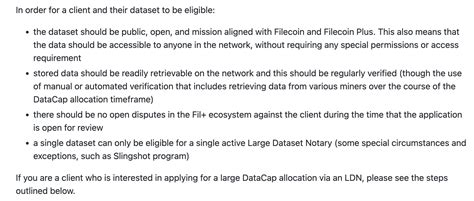 DataCap Application Issue Filecoin Project Filecoin Plus Large Datasets GitHub