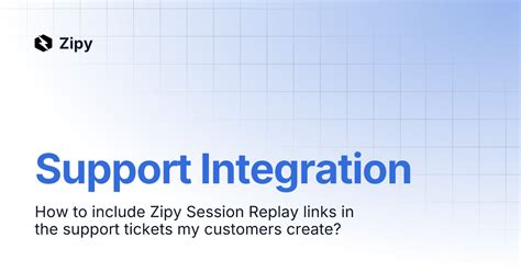Support Integration Zipy
