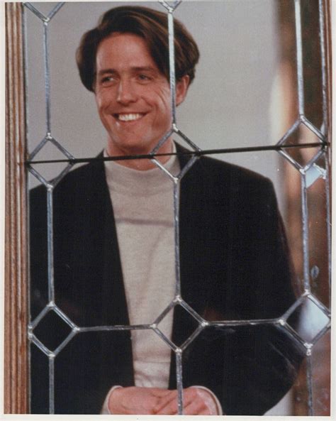 Hugh Grant Displays His Classic 1990s Floppy Hair Style 8x10 Inch
