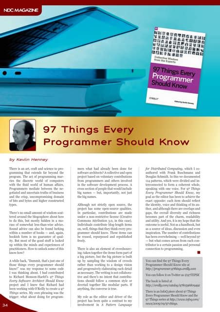 97 Things Every Programmer Should Know Pdf
