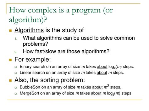 ppt understanding computer science theory algorithm complexity