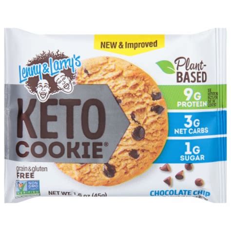Lenny And Larrys Cookie Chocolate Chip Keto 16 Oz Case Of 12 16 Oz
