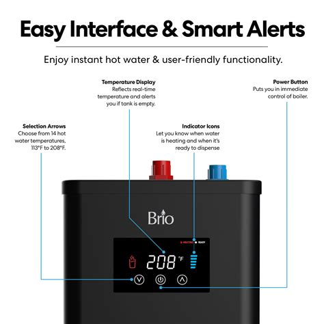 Brio 3 Stage Digital Instant Hot Water Undersink Dispenser System Ro Brio Water