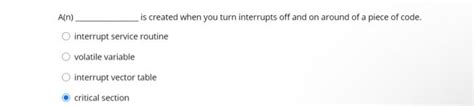 Solved Embedded Systems Question Fill In The Blank
