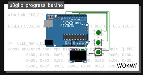 Oledmenufullexample Wokwi Esp32 Stm32 Arduino Simulator