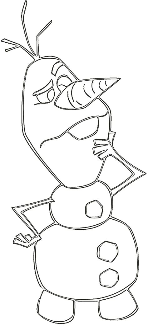 107 Olaf Coloring Pages Printable Funny Snowman