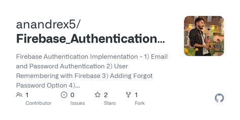 Github Anandrex5firebaseauthenticationcompleteapp Firebase