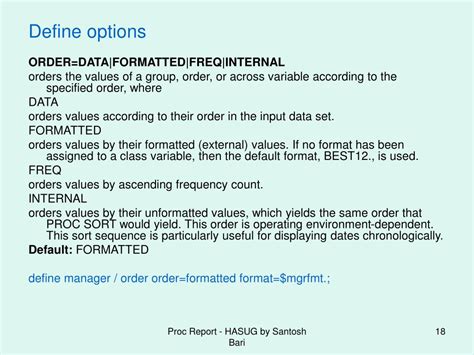 Ppt Proc Report A Step By Step Introduction To Proc Report And