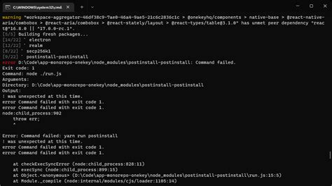 problem while using command yarn · issue 664 · onekeyhq app monorepo