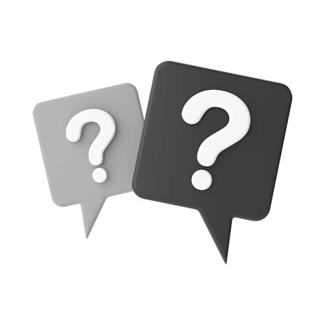 질문 표지 3d 질문 표지 일러스트 질문 표지 2d 아이콘 프리미엄 사진