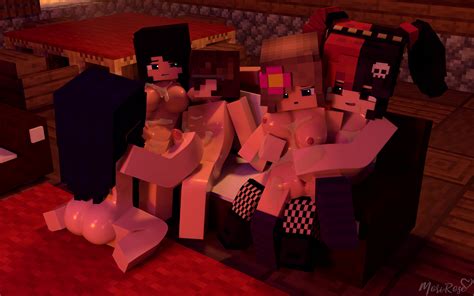 Rule 34 1boy 1futa 3d 3girls Black And Red Hair Blue Eyes Breasts Brown Hair Commission Couch